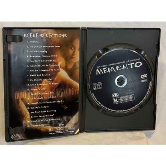 Summit Entertainment | Media | Memento Dvd 20 R Widescreen Guy Pearce ...